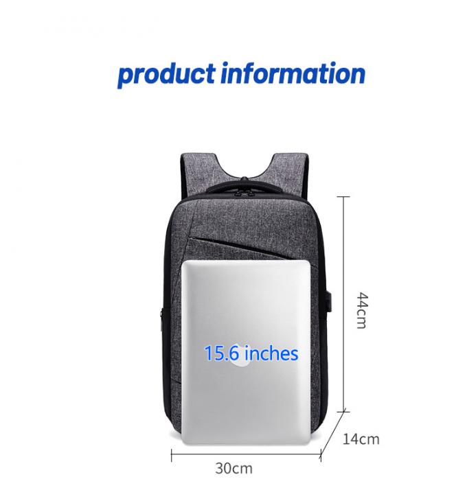 Arcuate Shoulder Strap Modern Laptop Backpack 15.6 Inch Laptop Bag 0.7kg