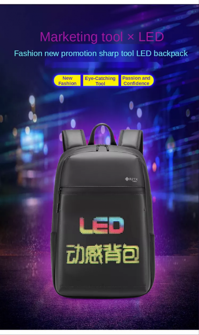 Dynamic TPU Smart LED Backpack 22L Smart LED Pix Backpack